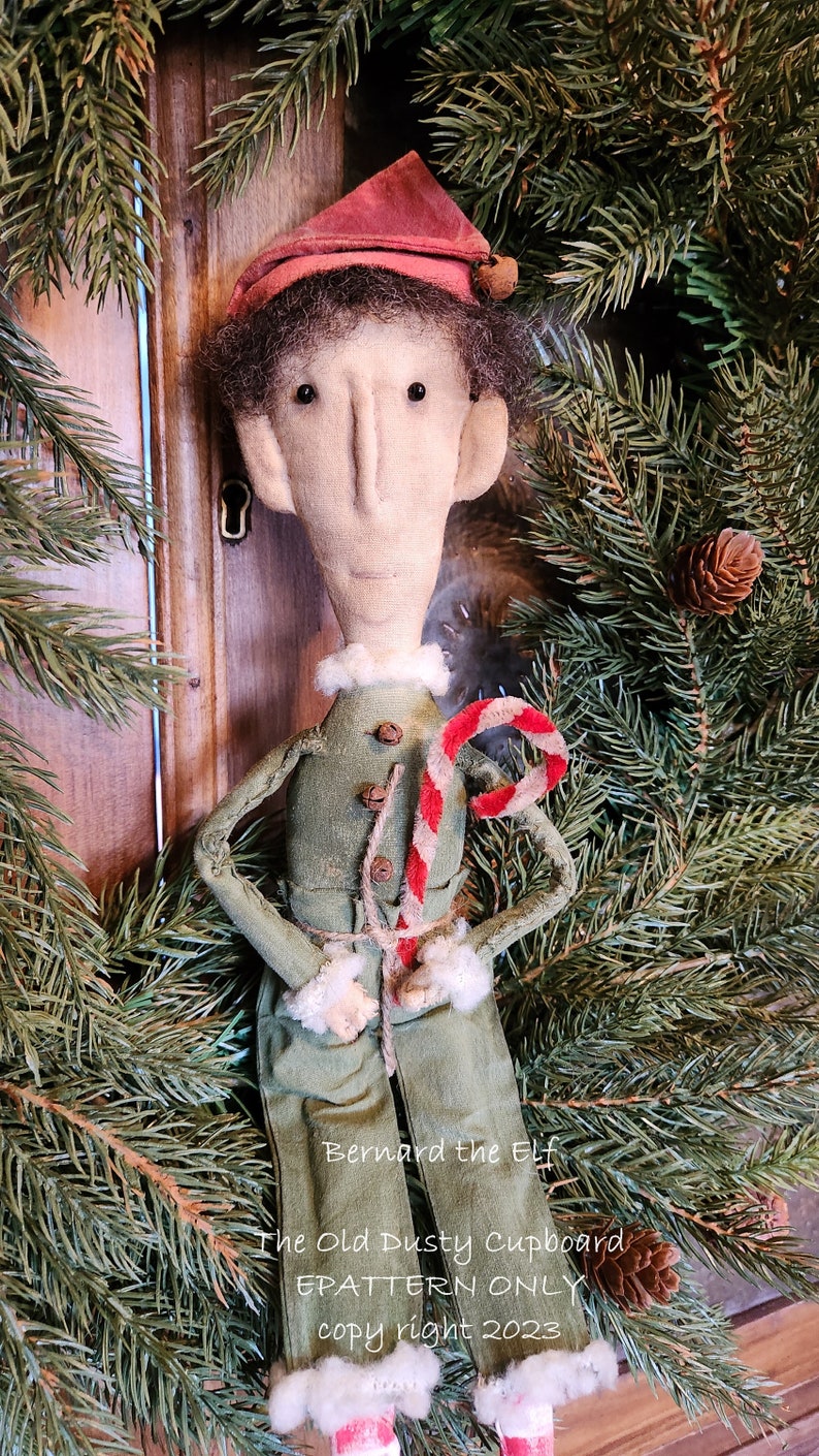 Bernard the Elf Epattern Christmas Elf Doll - Etsy