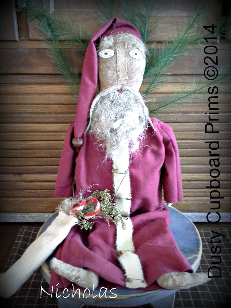 Nicholas ~prim Santa Doll~ St Nicholas ~santa Claus Epattern - Etsy