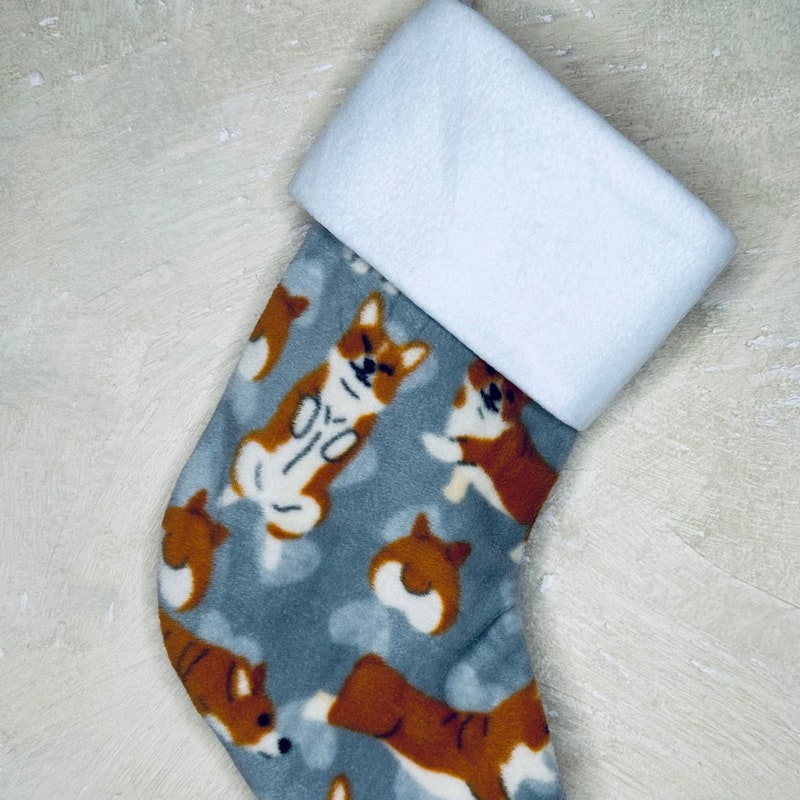 Corgi Christmas Stocking - Etsy