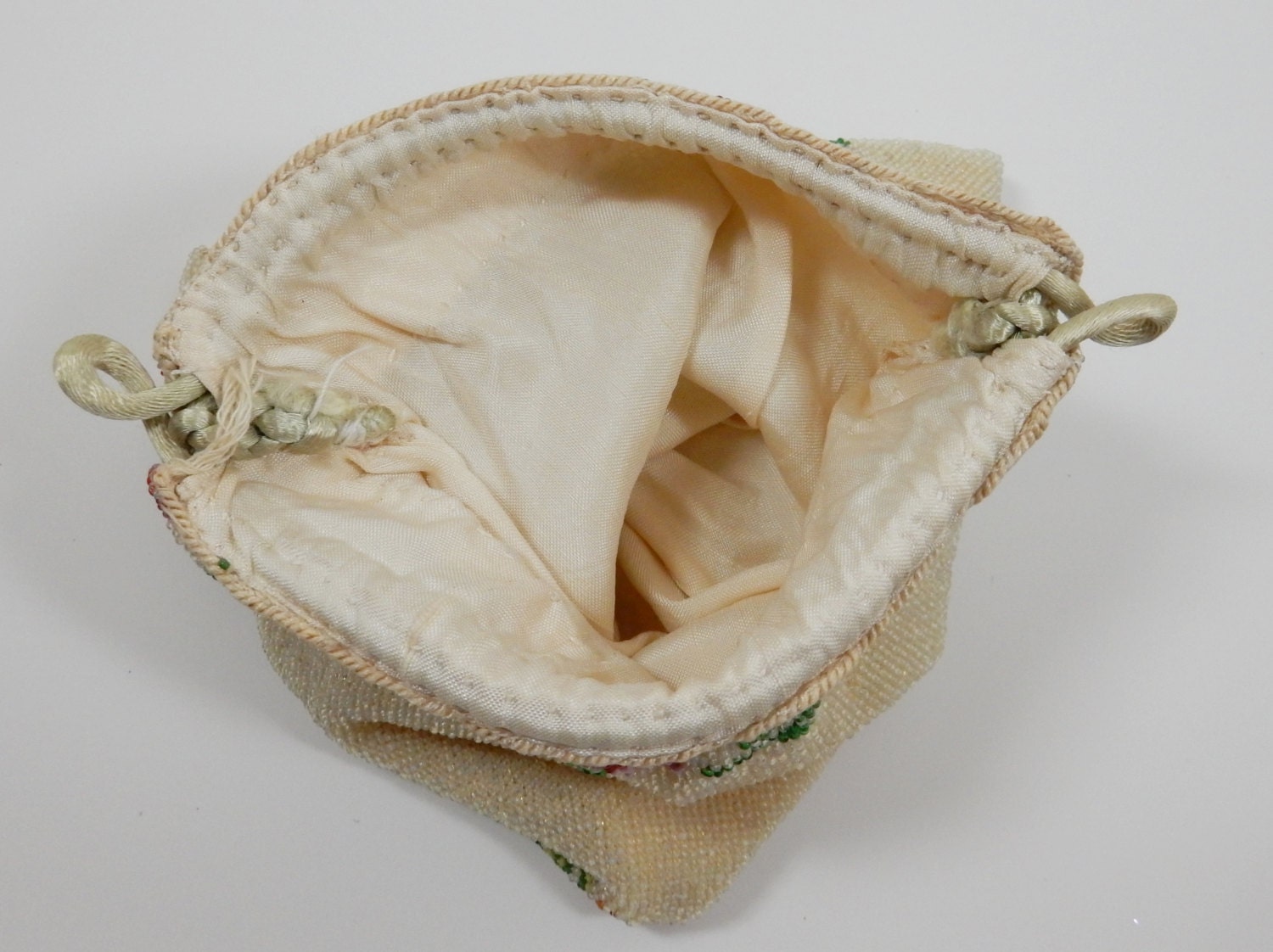 Micro Beaded Victorian Reticule Antique Bag for Wedding Downton Abbey ...