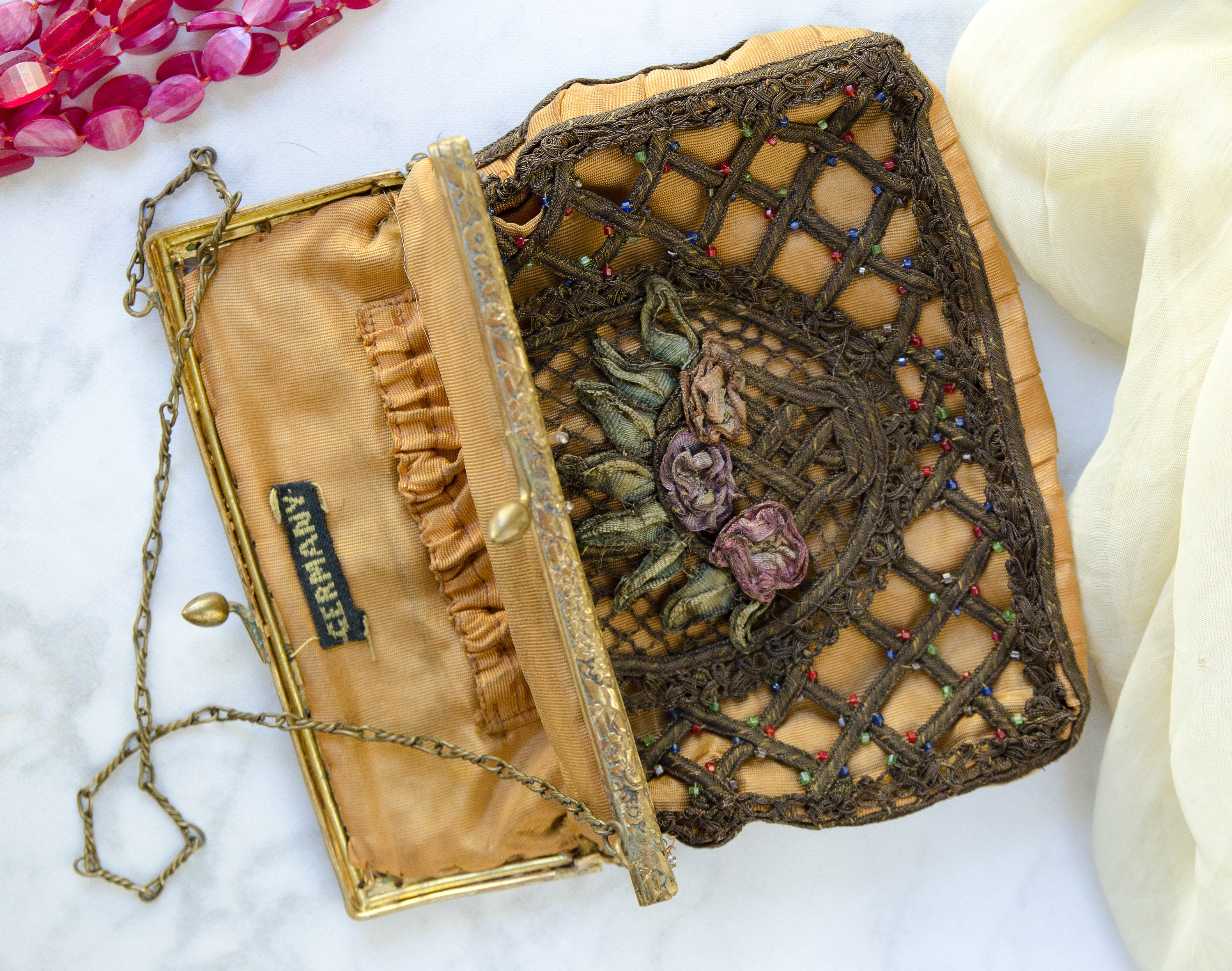 Antique Victorian Purse - Downton Abbey Gift for Her - Bell Epoque ...