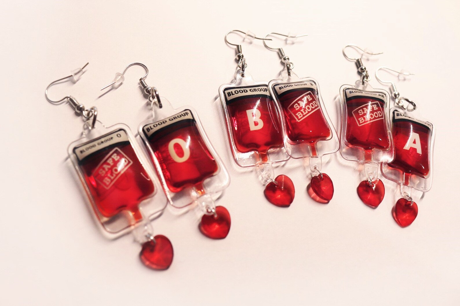 Blood-drop IV Earrings - Etsy