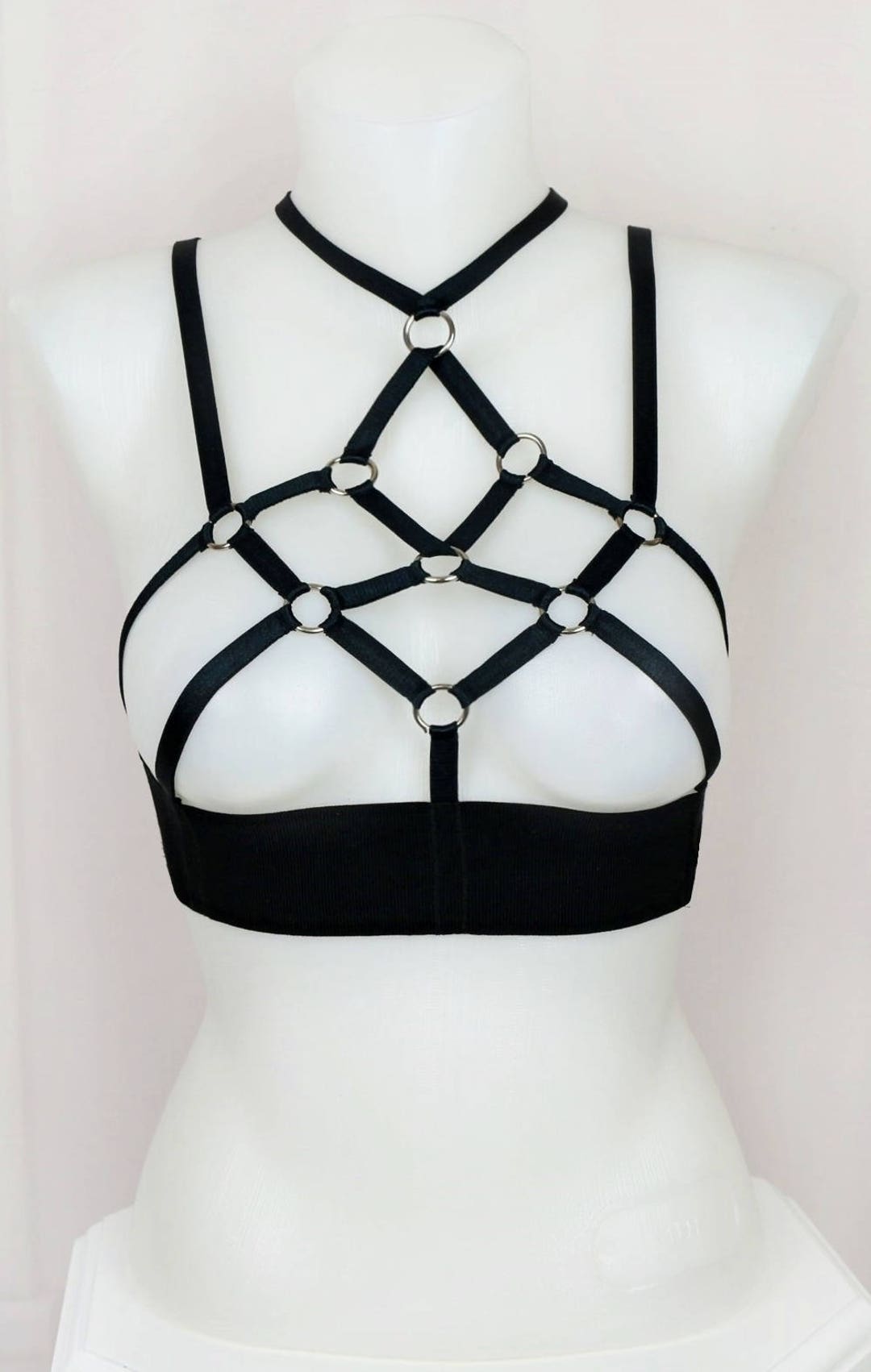 Black Crystal Harness - Etsy