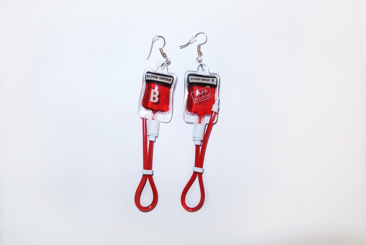 Blood IV Earrings - Etsy