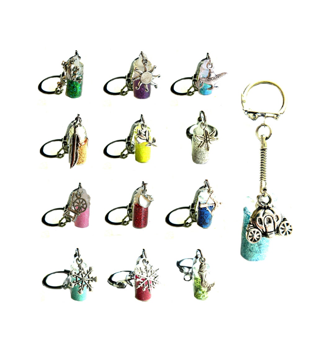 Disney Princess Fairy Dust Bottle Keyring - Etsy