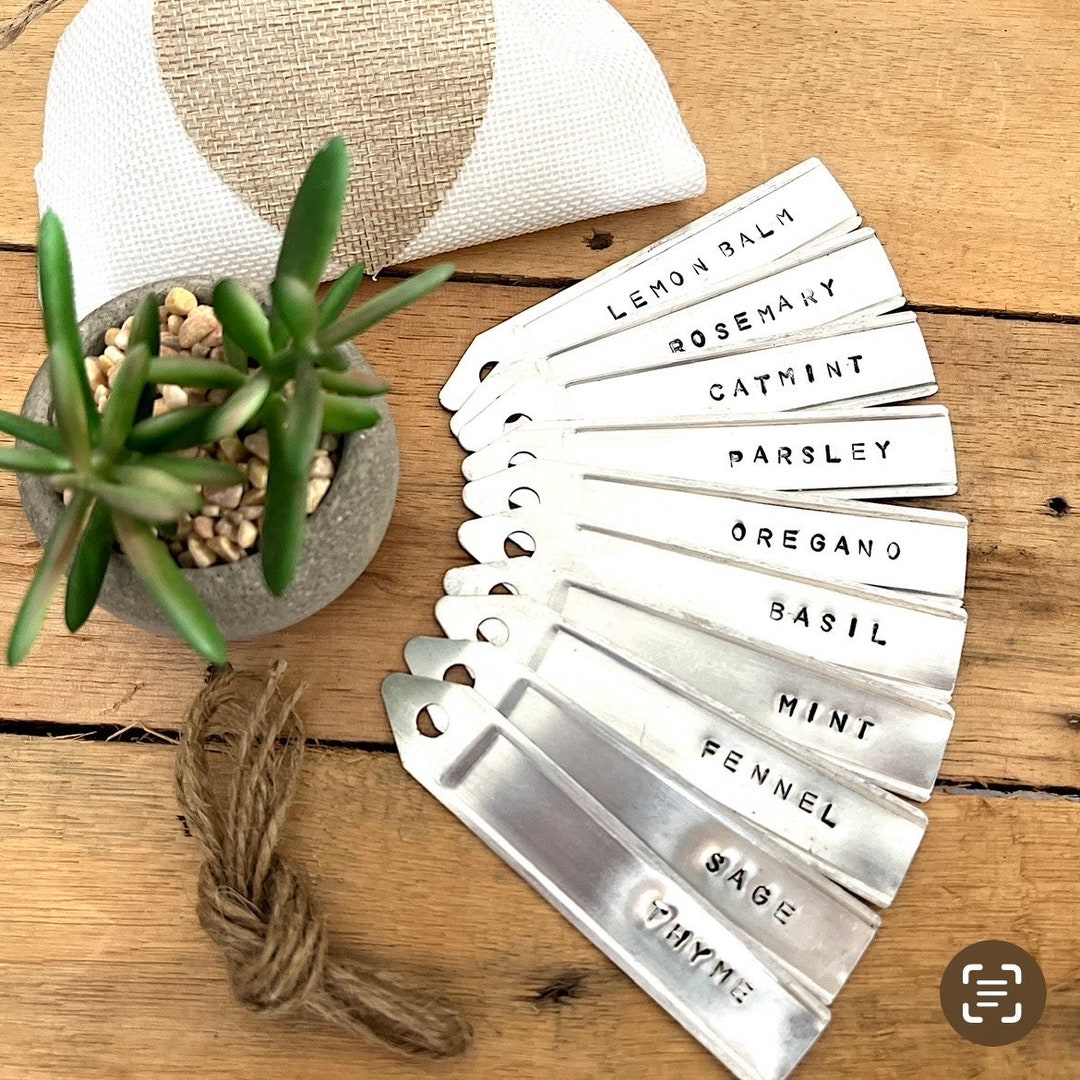 Herb Plant Markers, Herb Markers, Herb Tags, Herb Names, Plant Gifts ...