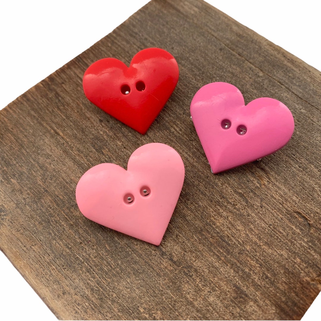 Heart Pin, Heart Pin Badge, Heart Badge, Heart Lapel Pin, Red Heart Pin ...