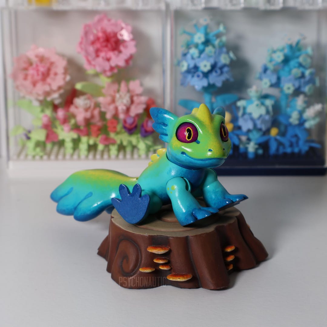Leafy the Baby Dragon BJD (original Colorway) - Etsy