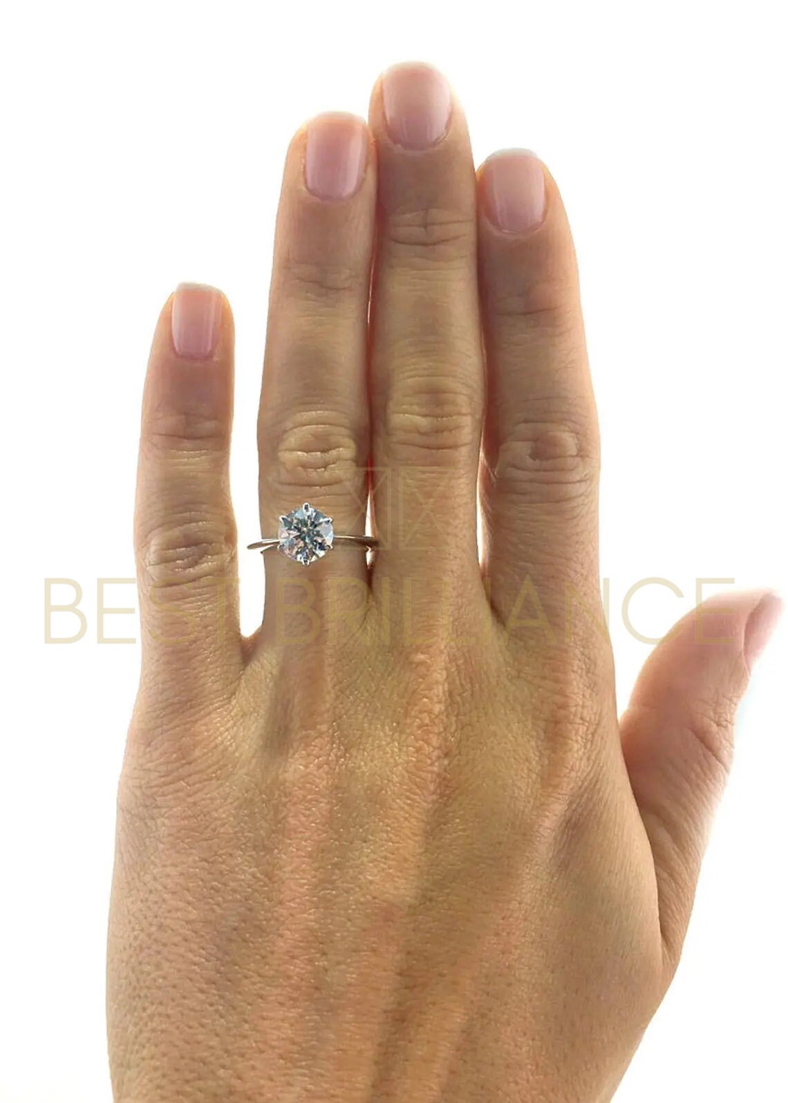 Solitaire Diamond Ring 2 Carat Classic Ring Diamond - Etsy