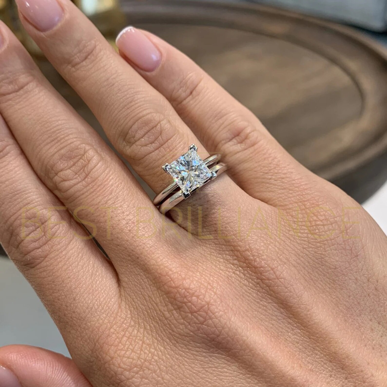 Beautiful Elegant Knife Edge Style Diamond Bridal Set 2 Carat - Etsy