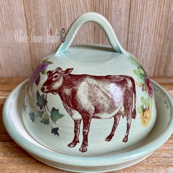 Covered Cheese Dish - Etsy