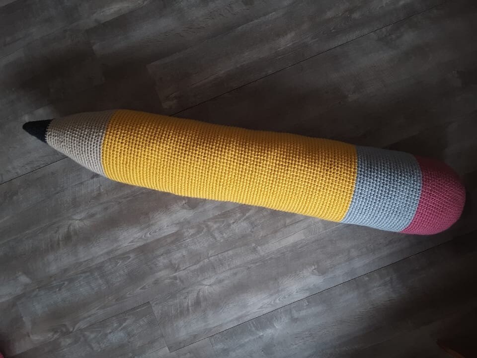 Giant Pencil Pillow Crochet Pattern - Etsy