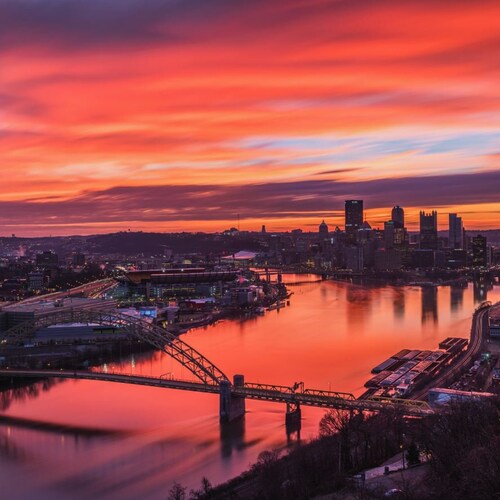 Spring in Pittsburgh Framing the Skyline Various Prints - Etsy