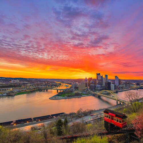 Spring in Pittsburgh Framing the Skyline Various Prints - Etsy