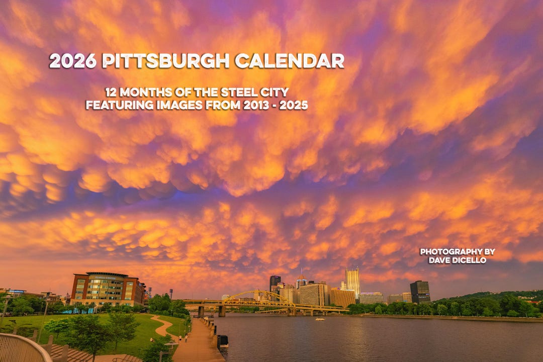 2026 Anniversary Pittsburgh Calendar - Wall Calendar - Etsy