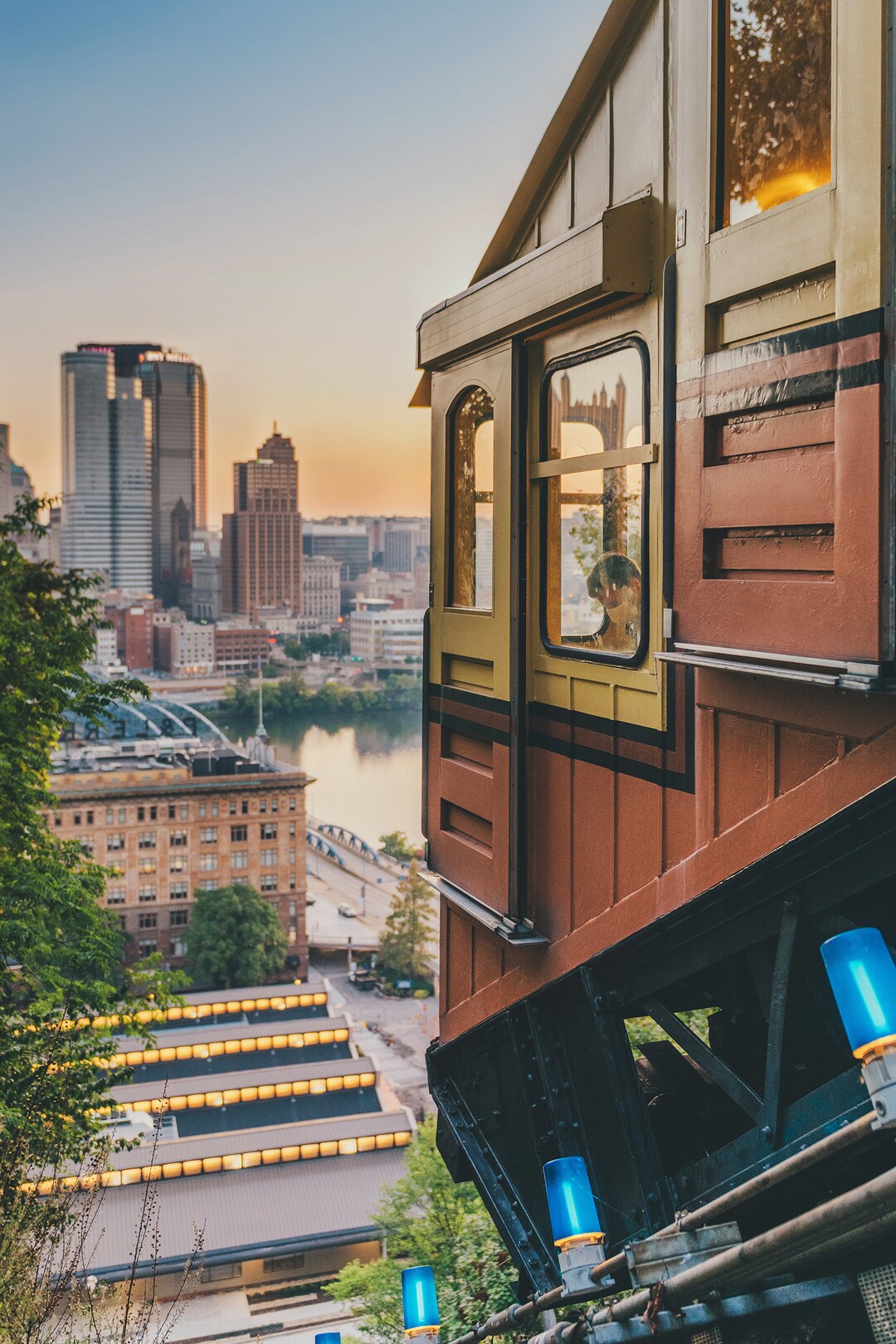 Reflections of the Mon Incline - Pittsburgh Skyline - Various Prints - Etsy