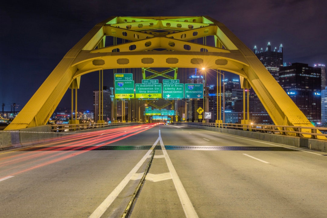 Entrance to the City - the Ft. Pitt Bridge in Pittsburgh - Pittsburgh ...