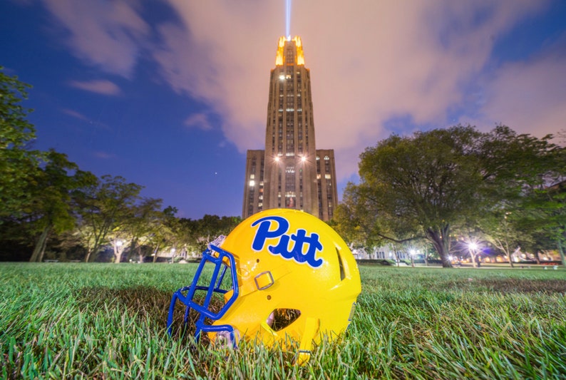 The Pitt Script Helmet and Cathedral of Learning Univeristy | Etsy