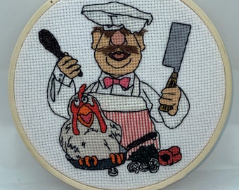 Chef Cross Stitch | Etsy