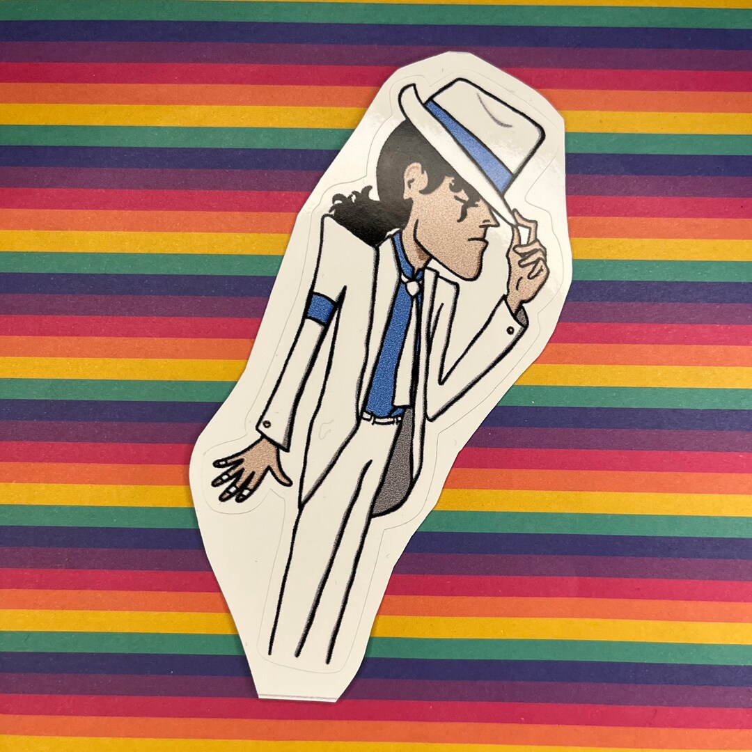 Michael Jackson Smooth Criminal Sticker 2x3.5 - Etsy