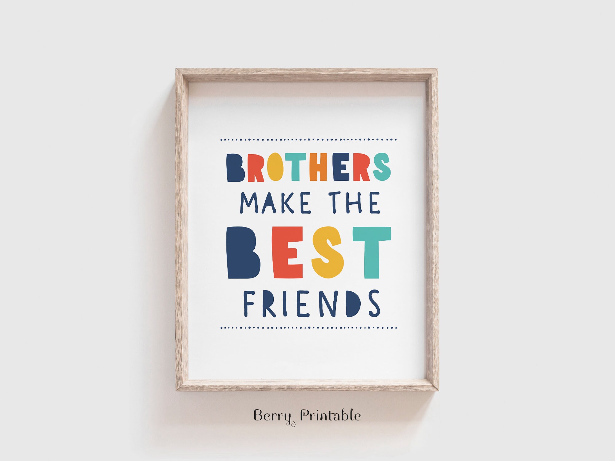Brothers Printable Art Set of 3, Custom Name Poster, Lil Bro Big Bro ...