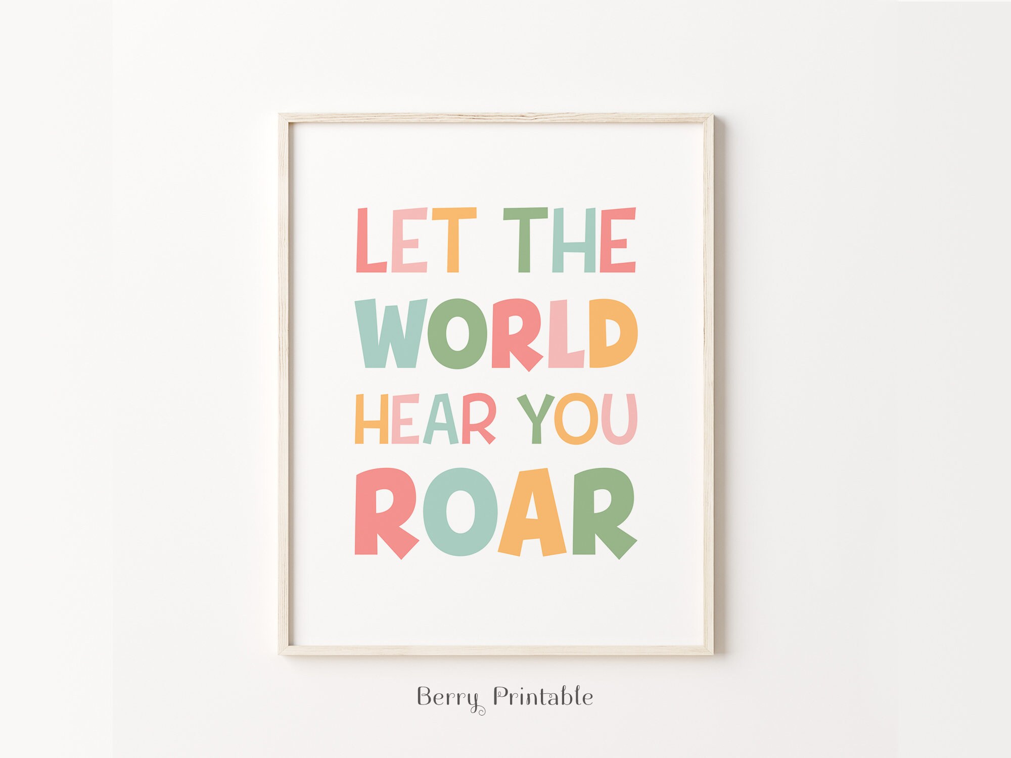 Dinosaur Printable Set of 6, T-rex Poster, Girl Printable Wall Art ...