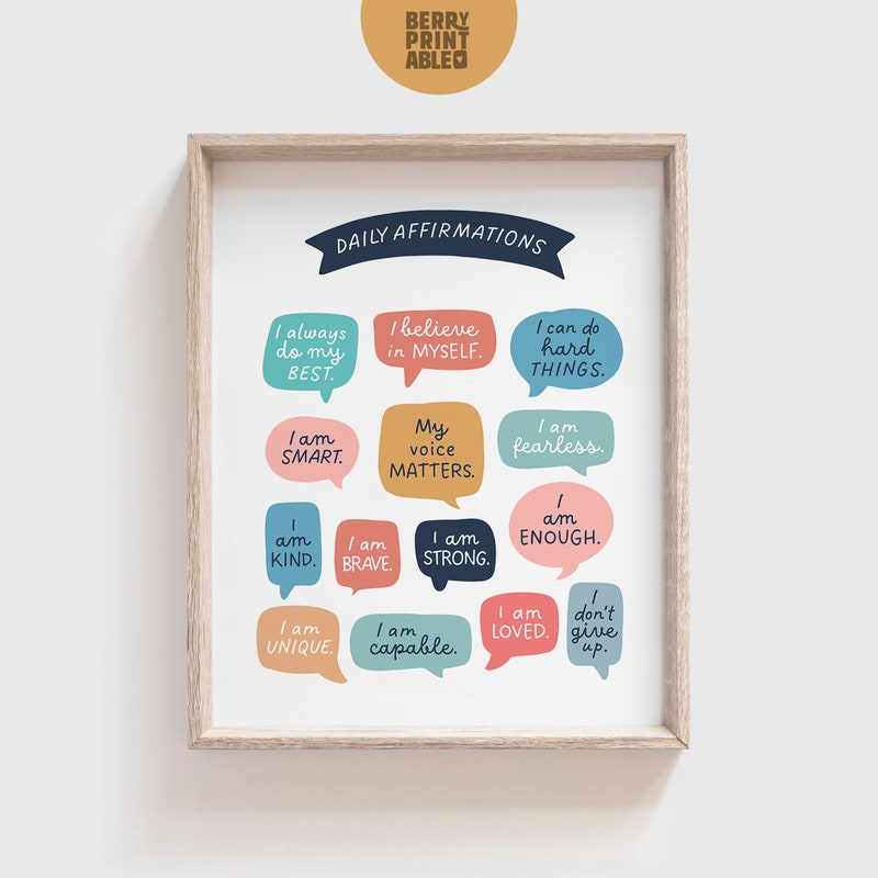 Affirmation Wall Art - Etsy