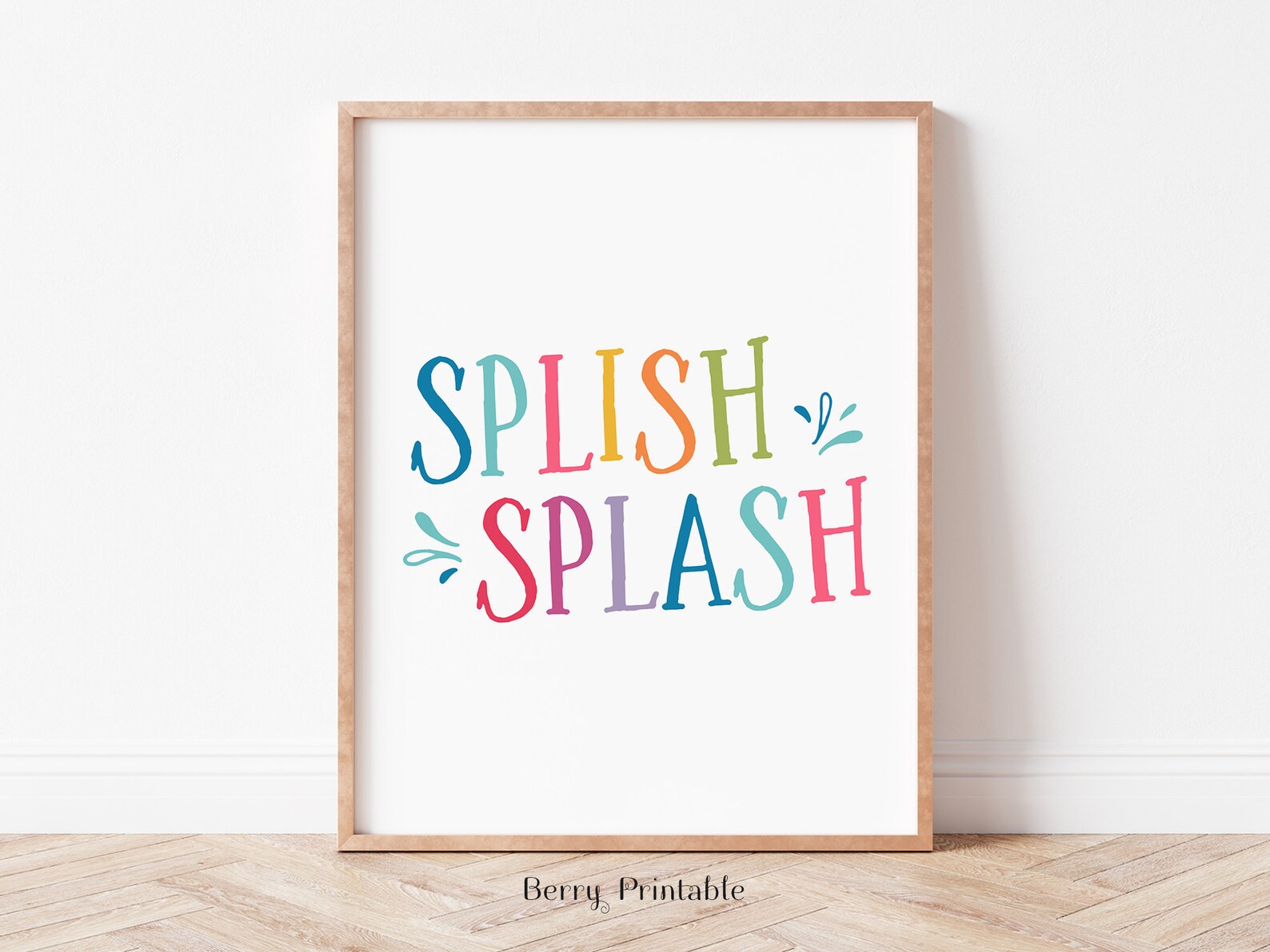 Splish Splash Bathroom Wall Art Bathroom Printable Decor - Etsy