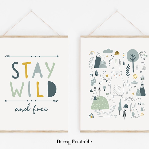 Stay Wild Poster - Etsy UK