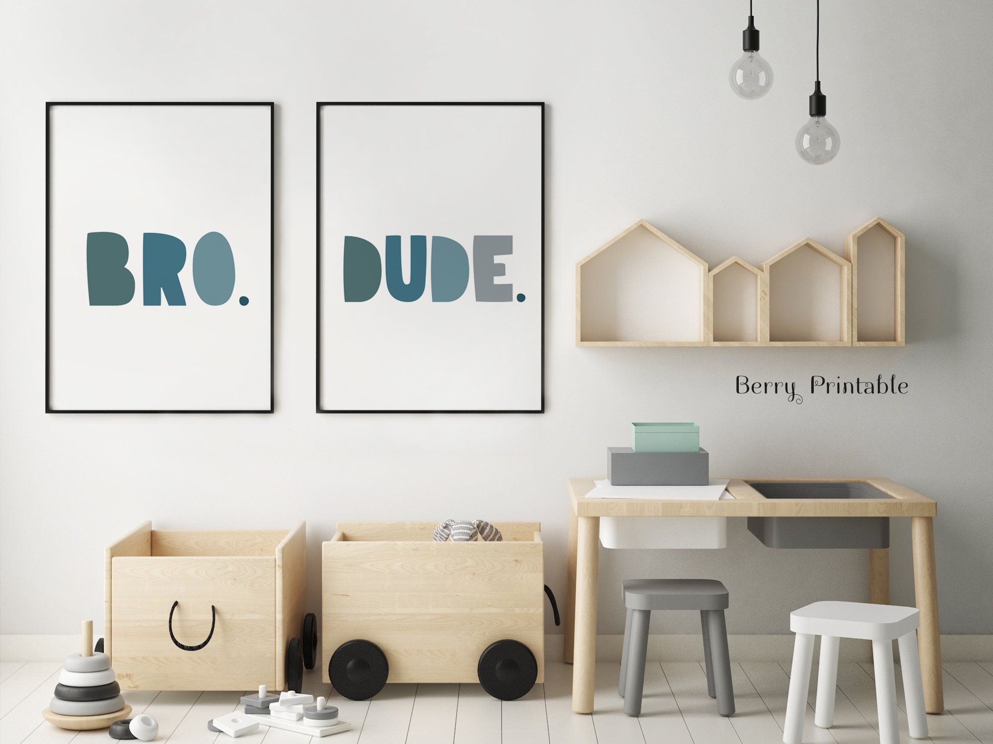 Bro Dude Wall Art Set of 2 Brothers Printable Art Boys - Etsy Ireland