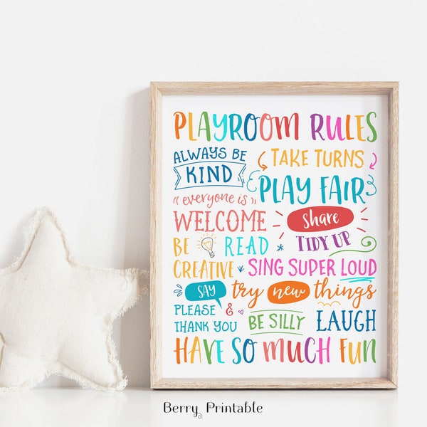 Playroom Printable - Etsy