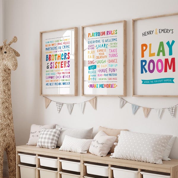 Brother Rules Sign - Etsy