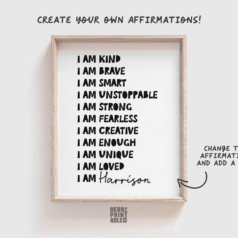 Affirmation Sign - Etsy