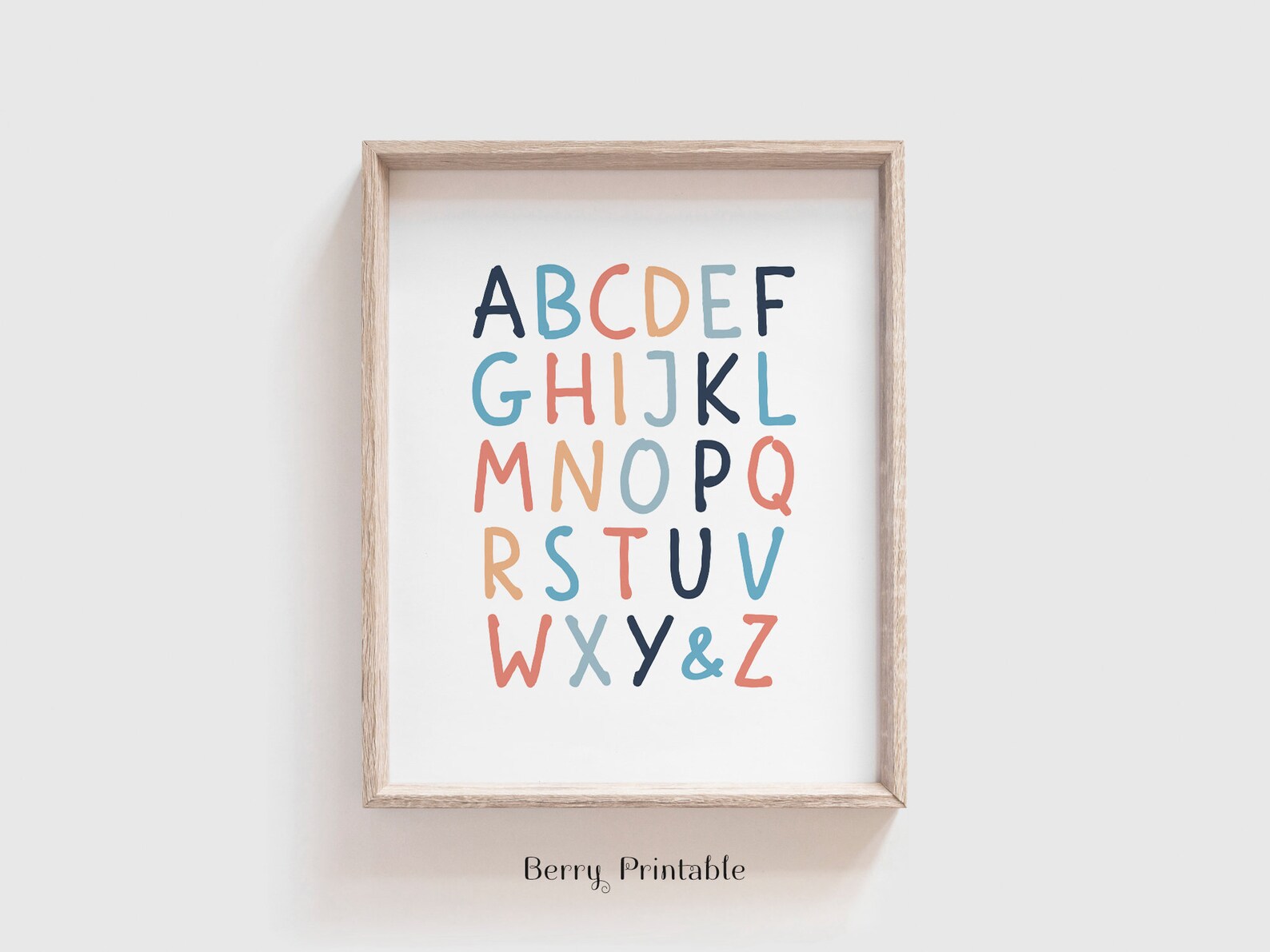Playroom Wall Art, Alphabet Printable, Numbers Poster, Boys Bedroom ...