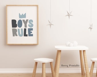 Boy Bedroom Wall Art | Etsy
