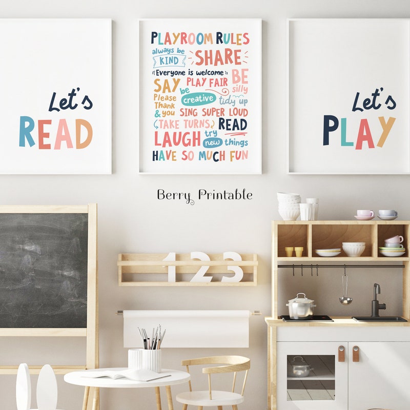 Playroom Wall Art - Etsy
