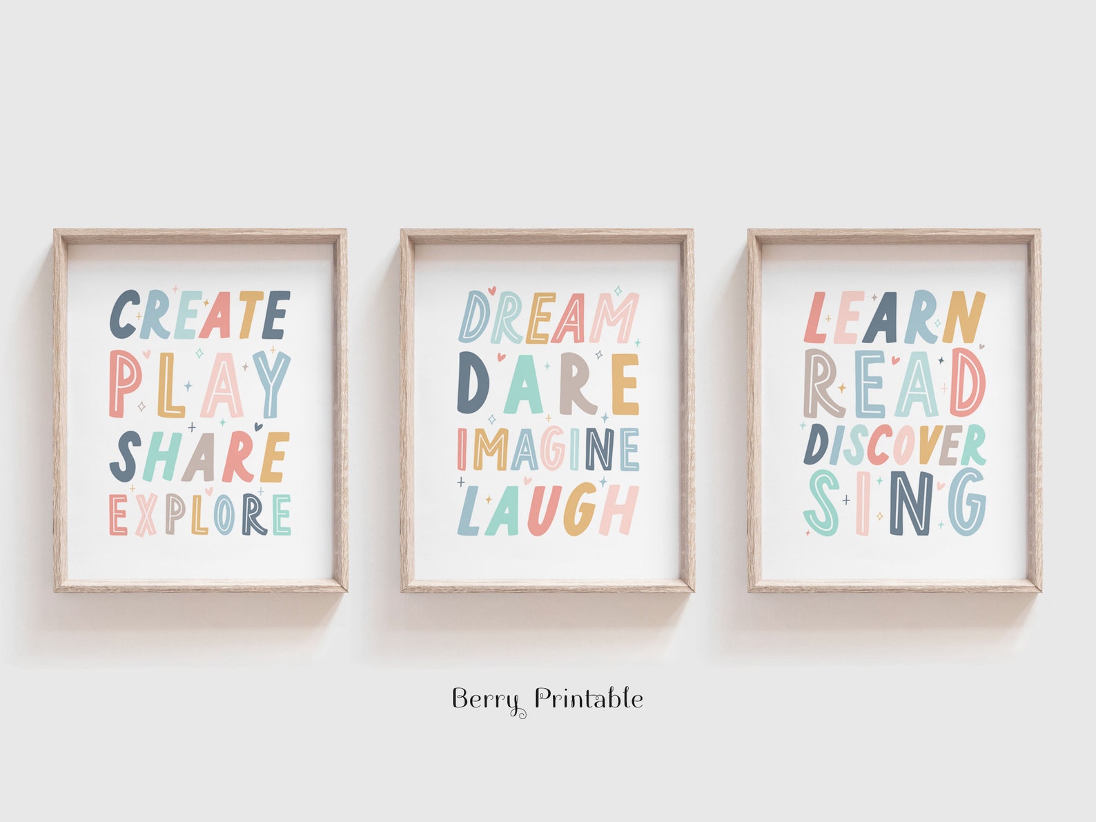 Playroom Wall Art, Kids Playroom Decor, Homeschool Poster, Educational ...