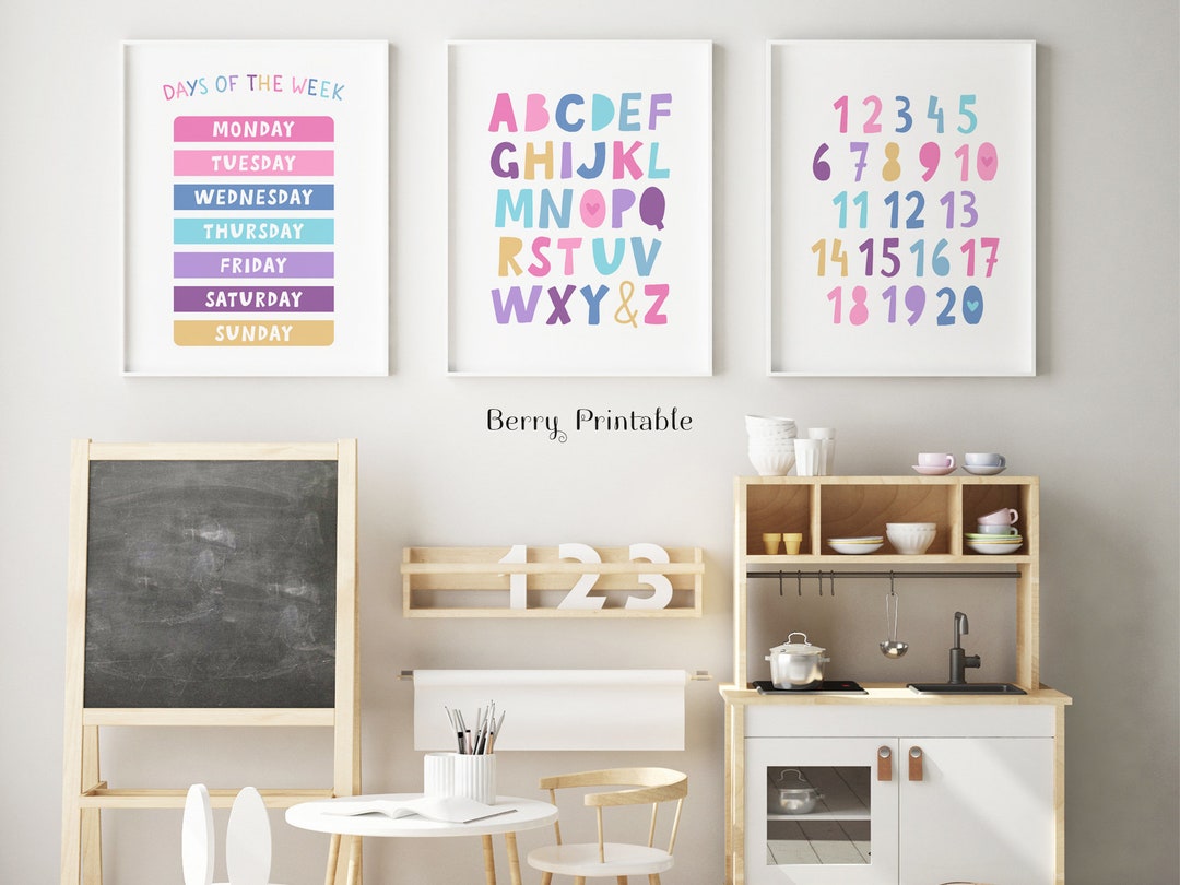 Playroom Printable Wall Art, Classroom Poster, Educational Print ...