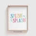 Splish Splash Bathroom Wall Art Bathroom Printable Decor - Etsy