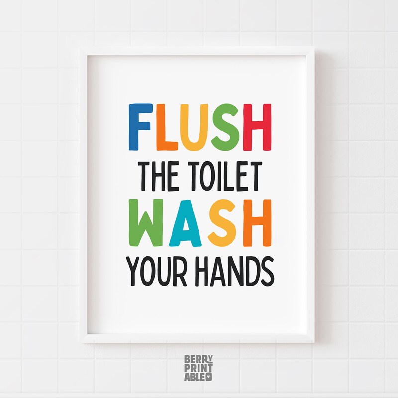 Rainbow Bathroom - Etsy