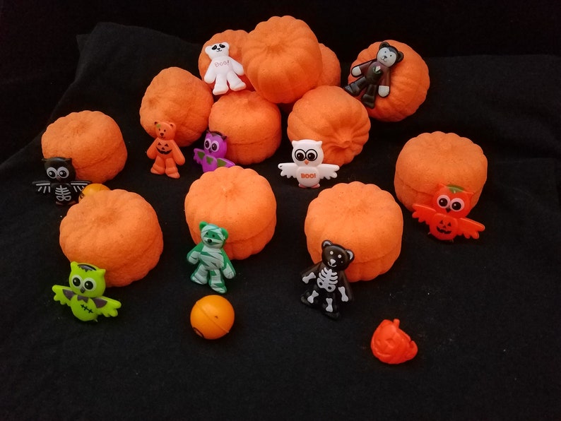 Pumpkin Bath Bomb with Halloween Toy inside. Foaming bath bomb | Etsy Pumpkin Bath Bomb with Halloween Toy inside. Foaming bath bomb | Etsy