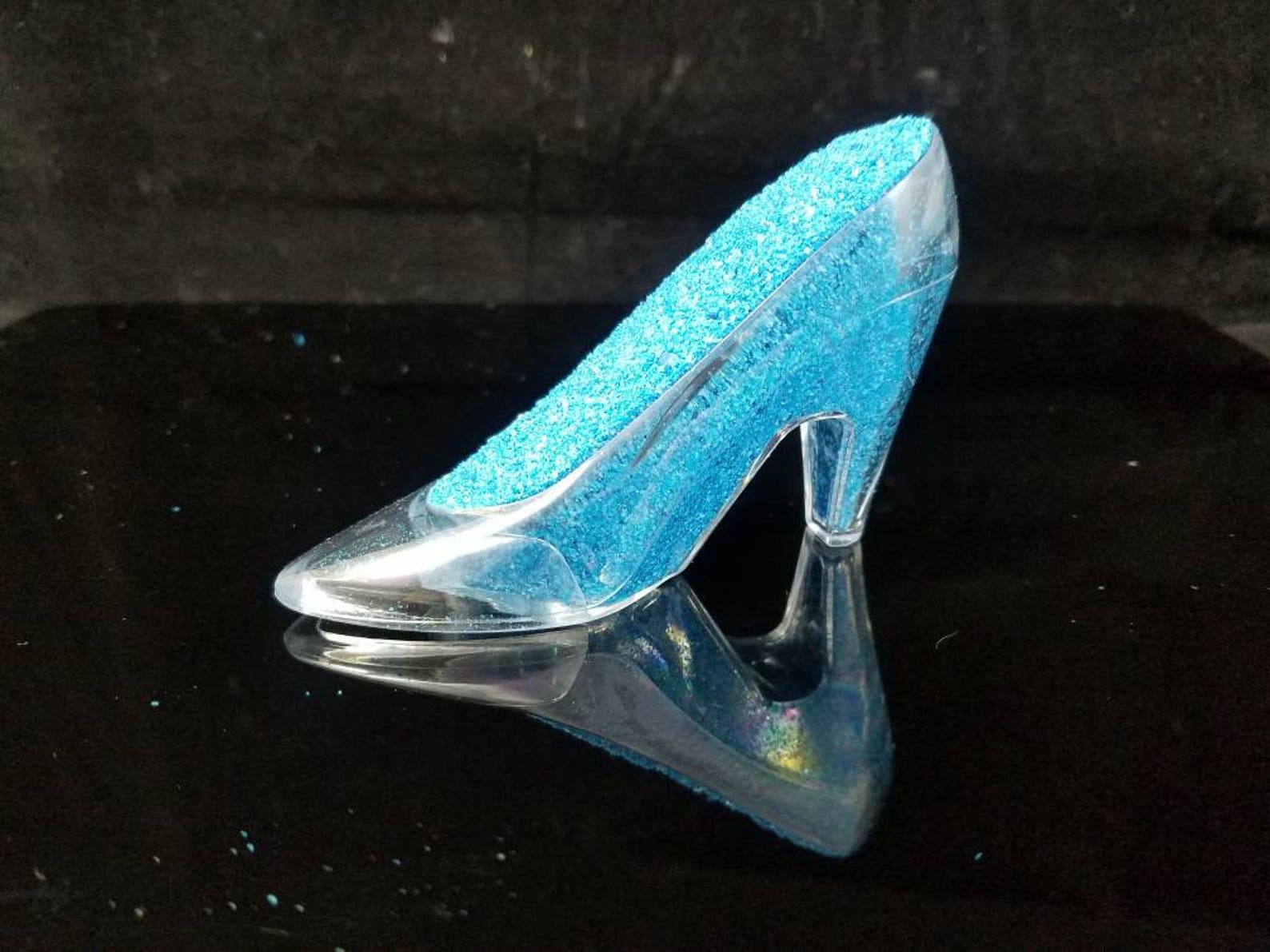 Glass Slipper Bath Fizzie in Magical Blue & Super Sparkly Bath | Etsy