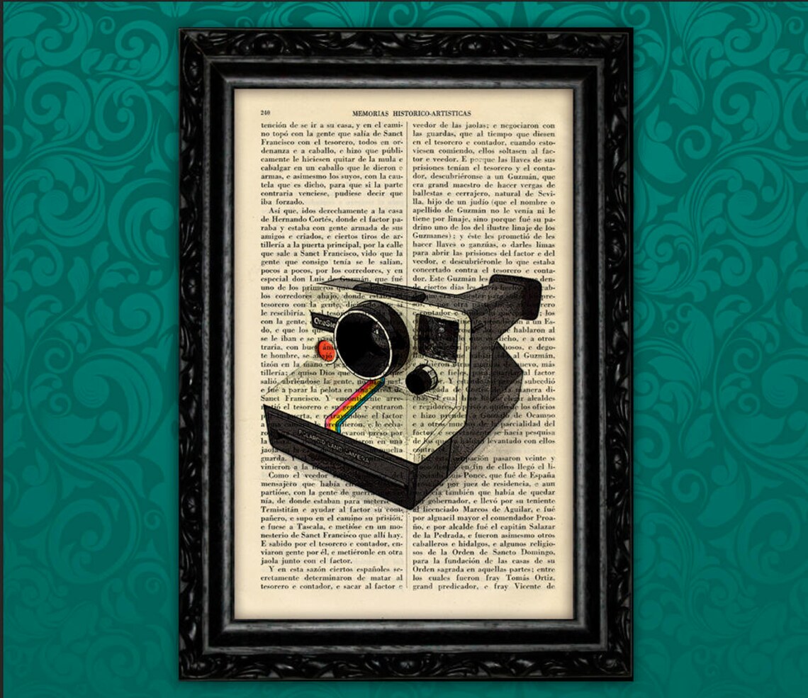 Polaroid Art Book Art Print Poster Book Art Polaroid Camera | Etsy