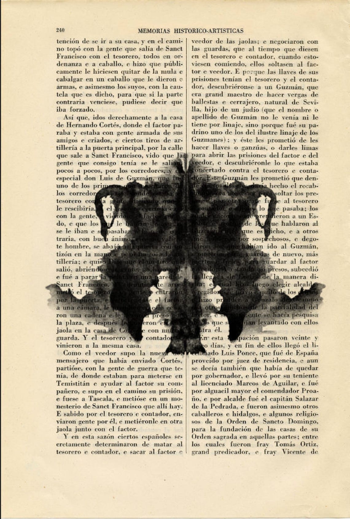 Rorschach Blot Image Test Print Psychology Art Rorschach Ink | Etsy