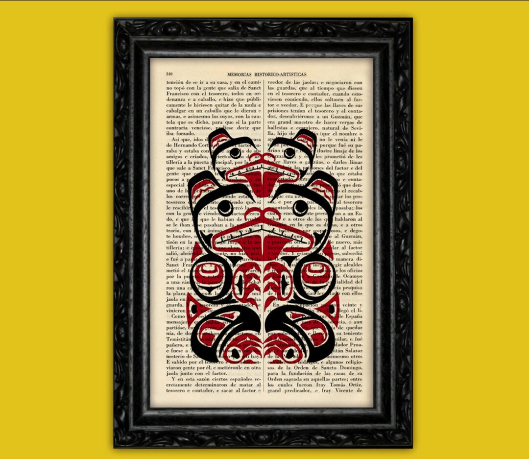 Bear Native American Art Nº4 Dictionary Art Print - Tribal Symbols ...