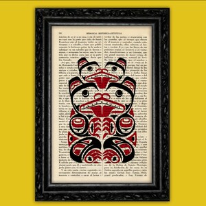 Bear Native American Art Nº4 Dictionary Art Print - Tribal Symbols ...