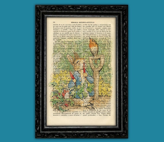 Peter Rabbit Art Print Beatrix Potter Nursery Art Quotes | Etsy