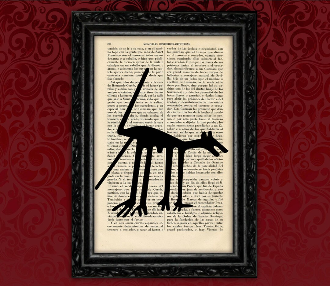 Nazca Line Dog Book Art Dictionary Condor Print Tribal Symbols Prints ...