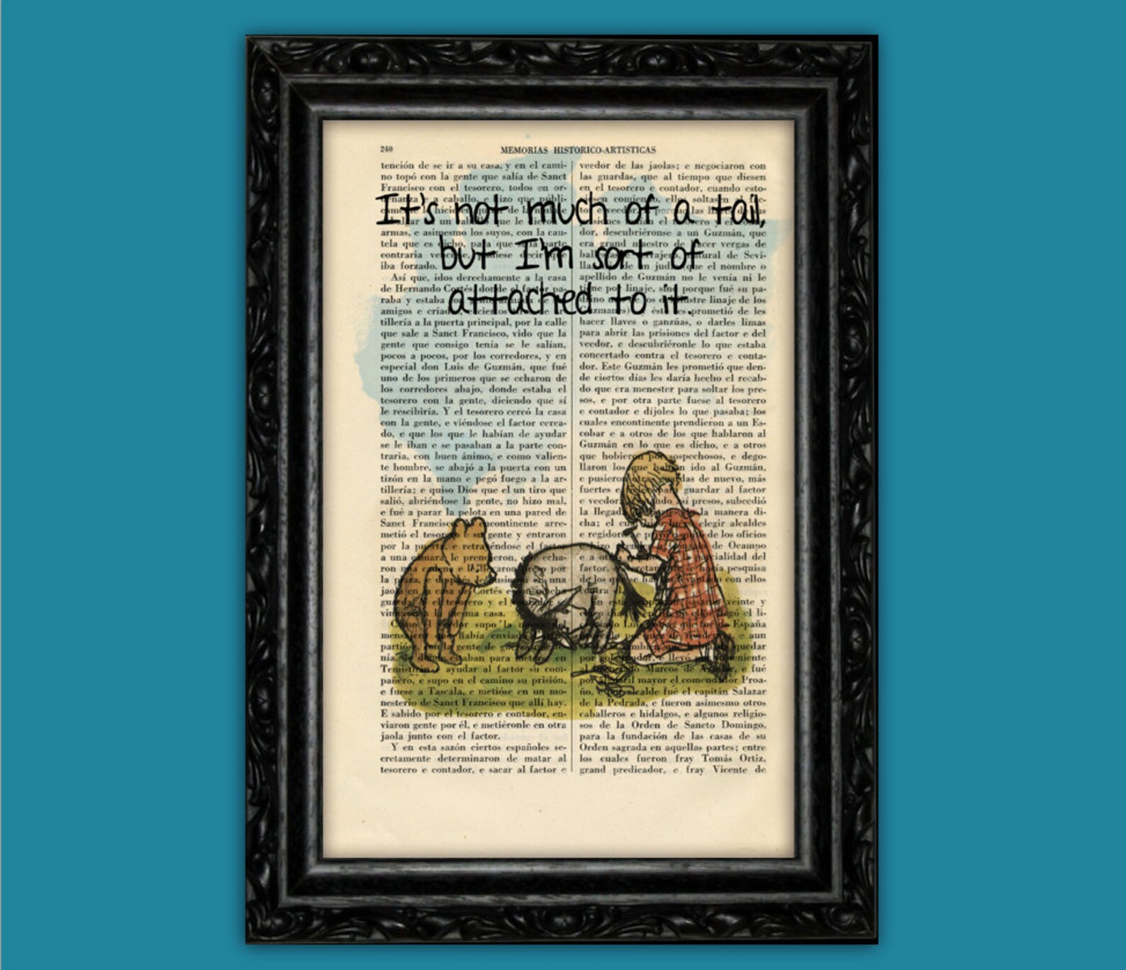 Winnie the Pooh Print Eeyore Art Print Old Page E H Shepard - Etsy