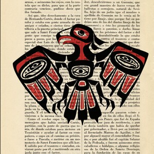 Native American Art Eagle Dictionary Art Print Totem Tribal Symbols ...